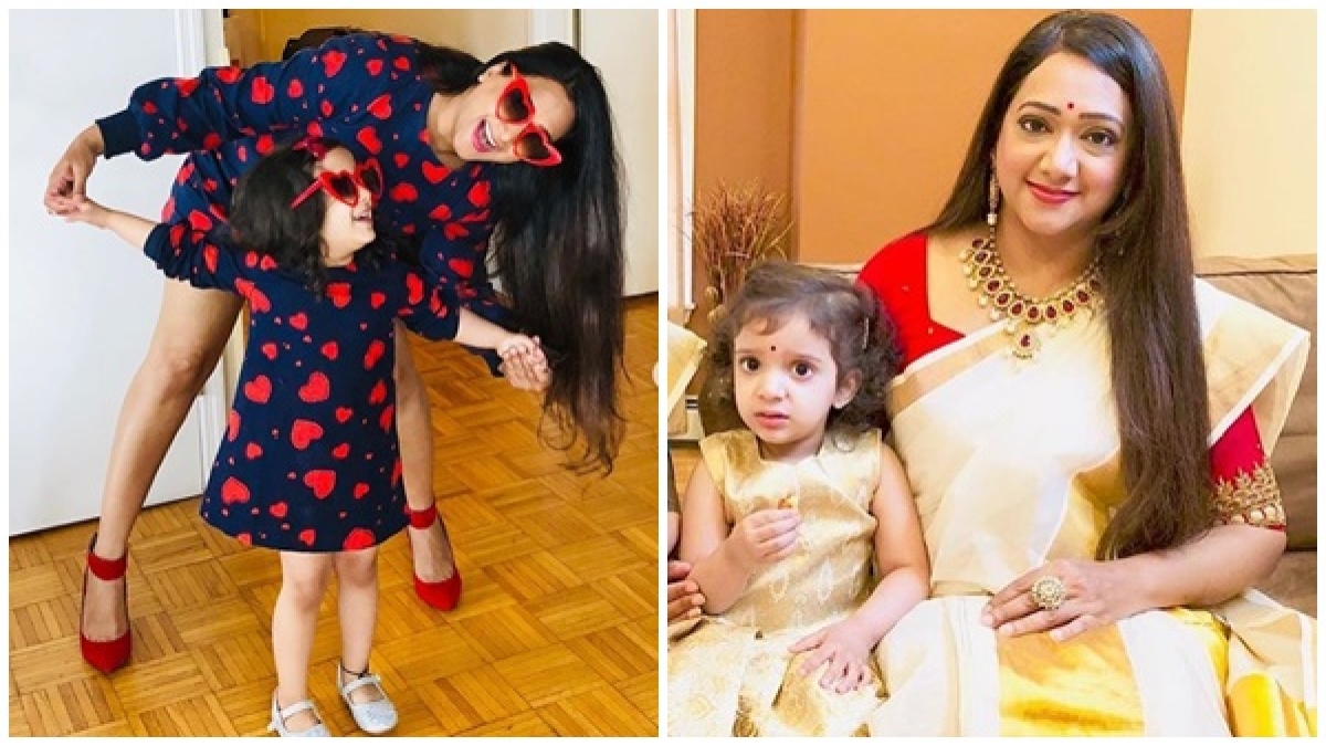 Actress Manya Naidu's photos with daughter - Malayalam Filmibeat