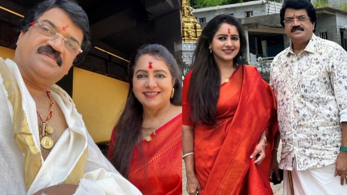 Singer M. G. Sreekumar And Wife Latest Photo From Mookambika Temple ...