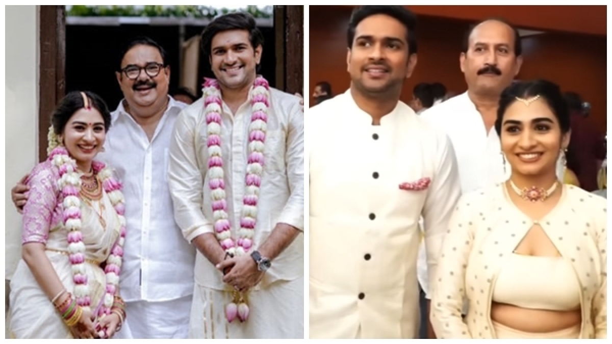Actor Niranj Maniyanpilla Raju's Wife Get Trolls On Her Reception Look ...