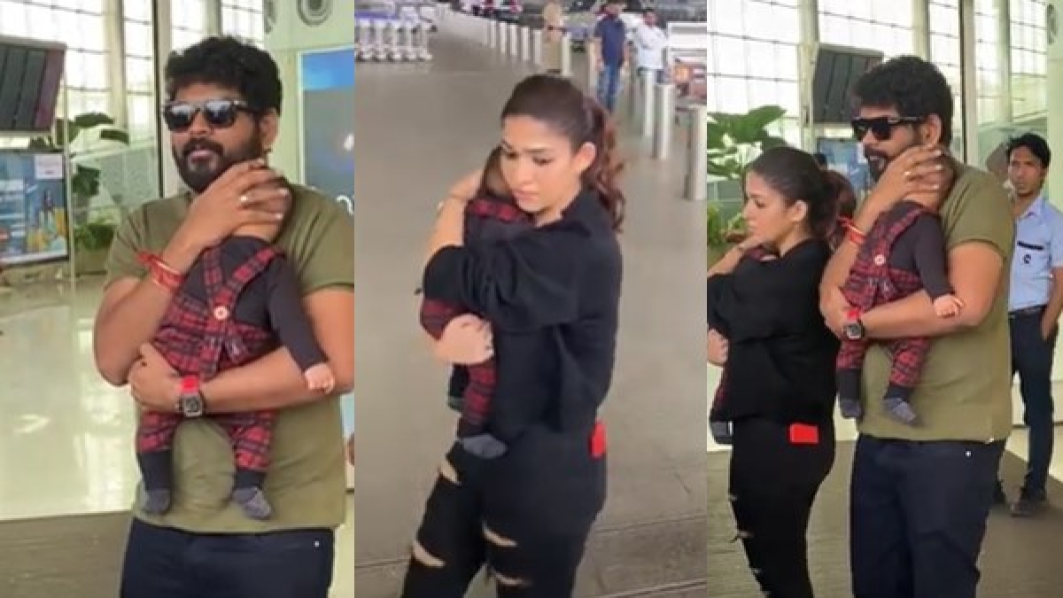 Nayanthara And Vignesh Shivan With Their Kids In Mumbai; Photos Goes ...