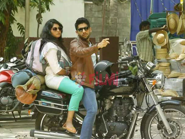 Shooting still from Manjima Mohan's first Tamil film Acham Enbathu ...