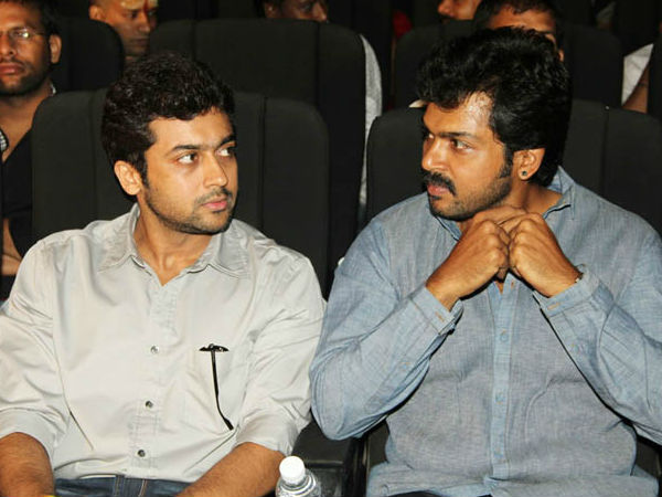 Suriya and his brother Karthi to team up - Malayalam Filmibeat