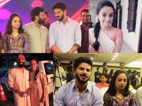 Dulquer Salmaan's mass entry in Gauthami Nair's movie pooja - Malayalam ...