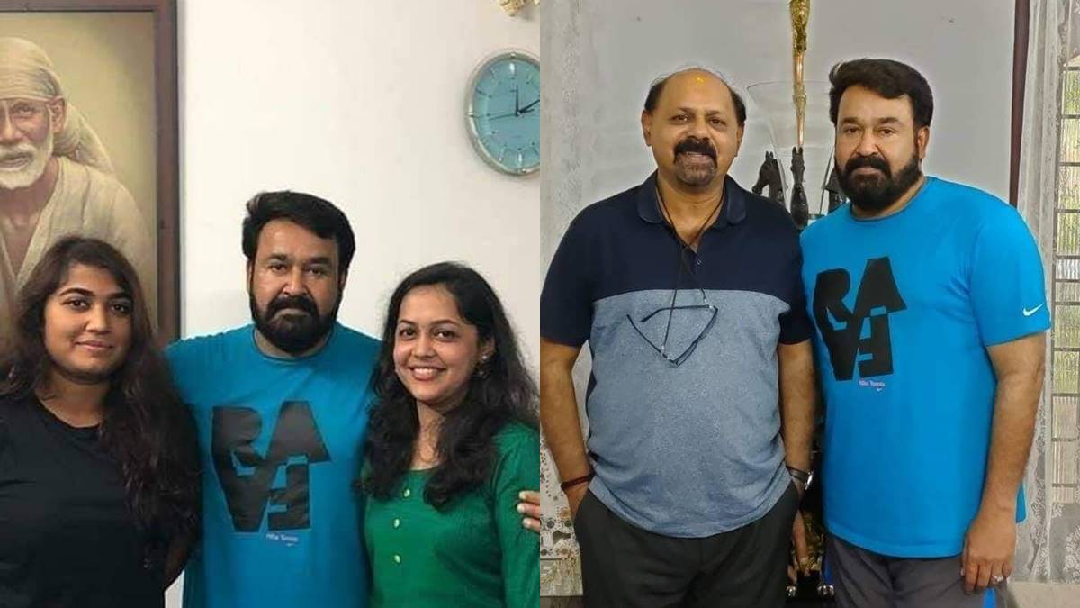 V Ashok Kumar visits mohanlal and family, latest photos went viral ...