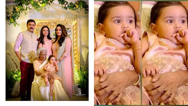 An Unseen Picture Of Dileep, Kavya Madhavan With Younger Daughter ...