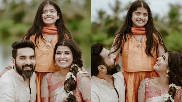 singer Amritha suresh and Gopi sundar holding Pappu together, onam ...