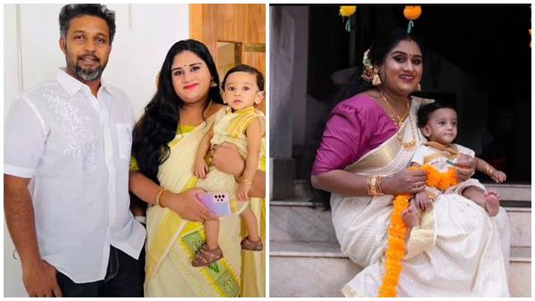 Actress Dimple Rose shared His son Paachu's Frist Onam Celebration With ...