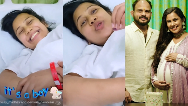 Celebrity Couple Vijay Madhav And Actress Devika Nambiar Welcomes Baby Boy, Video Goes Viral ...