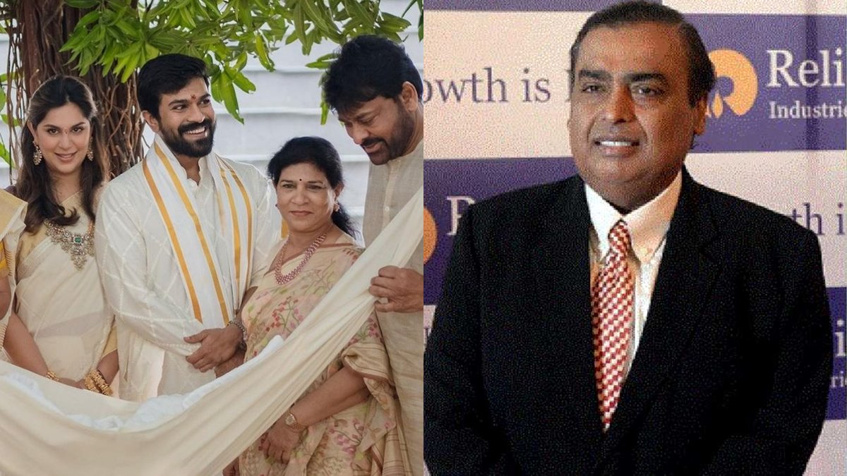 Chiranjeevi Reveals Ram Charan Upasana Baby Name; Ambani's Gold Cradle ...
