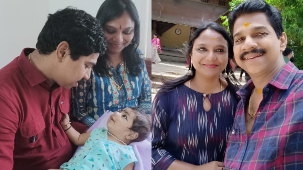 Actor Vinod Kovoor And Wife Photo With Sneha Sreekumar's Newborn Baby ...