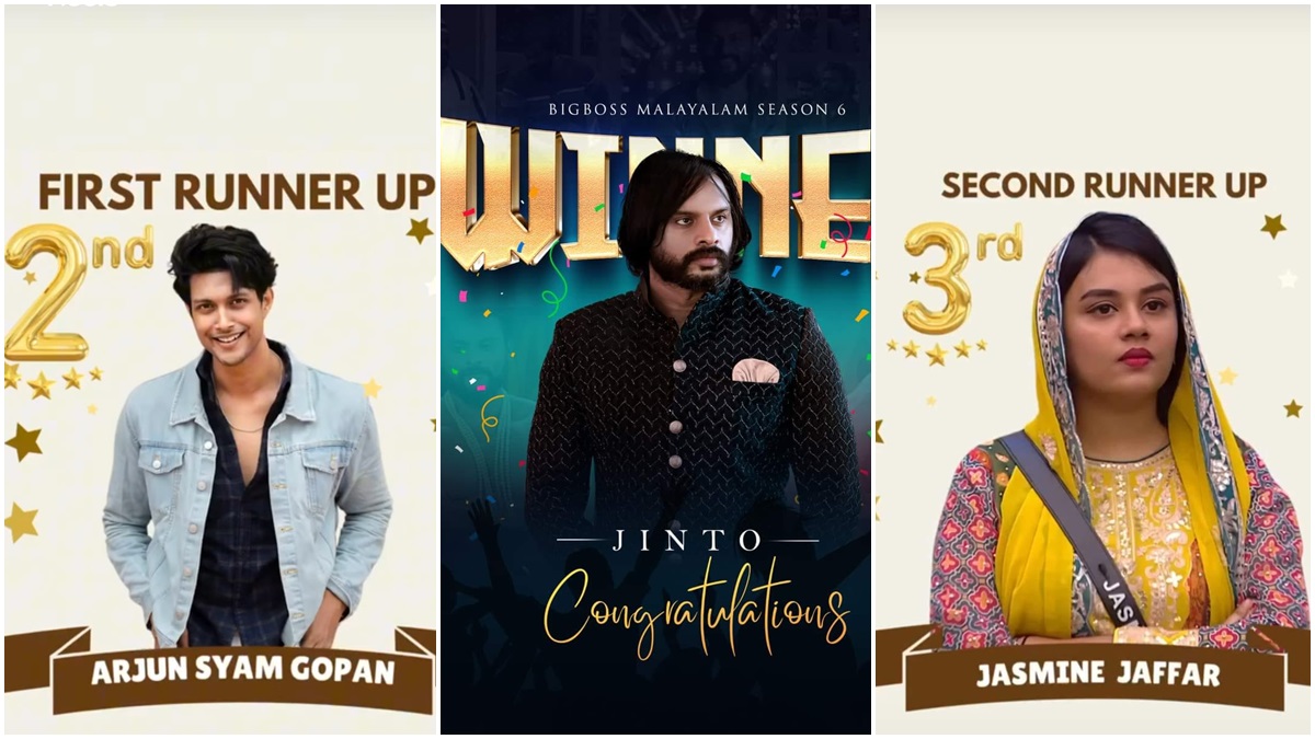 Bigg Boss Malayalam Season 6 Finale: Jinto Is The Bigg Boss Season 6 ...